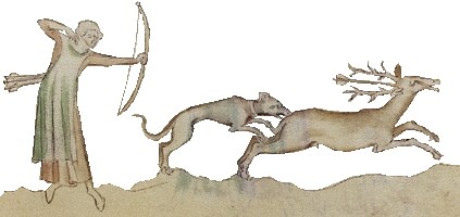 Rosalie's Medieval Woman - Medieval Women Hunting